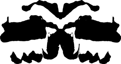 Rorschach Inkblot Test Royalty Free Vector Image