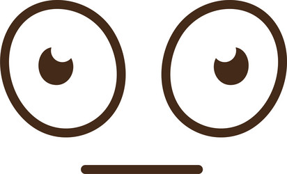 Cartoon face sad emoticon icon Royalty Free Vector Image