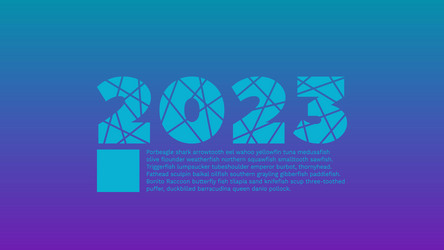 2023 year sign infographic icon background Vector Image