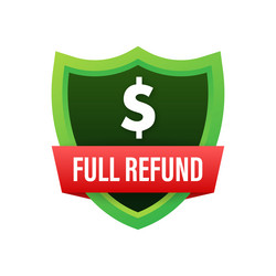 Full refund sign stamp sticker stock Royalty Free Vector