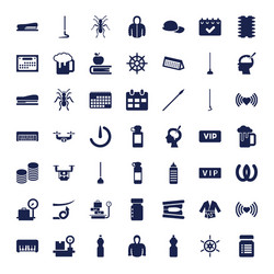 49 long icons Royalty Free Vector Image - VectorStock