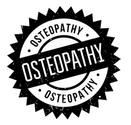 Osteopathy rubber stamp Royalty Free Vector Image