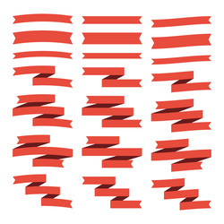 Set of flat ribbons Royalty Free Vector Image - VectorStock