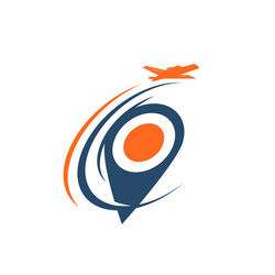 Travel go logo template design Royalty Free Vector Image