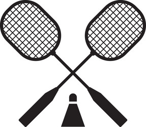 Crossed tennis rackets and tennis ball Royalty Free Vector