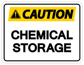 Safety first chemical storage symbol sign Vector Image