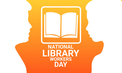 National library workers day Royalty Free Vector Image