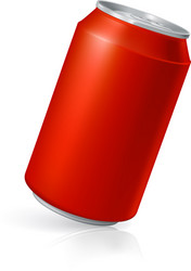 Red aluminum can Royalty Free Vector Image - VectorStock