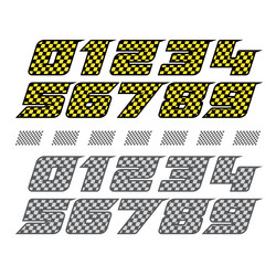 Race Car Numbers Vector Images (over 6,400)