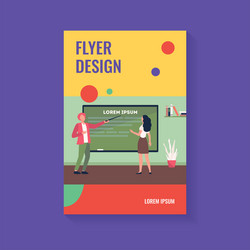 Teacher explaining task Royalty Free Vector Image