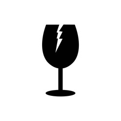 Fragile logo design Royalty Free Vector Image - VectorStock