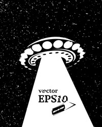 Monochrome alien invasion music frame Royalty Free Vector