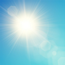 Yellow sun Royalty Free Vector Image - VectorStock