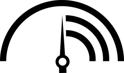 Speedometer tachometer low and high barometers Vector Image