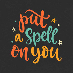 Magic spell poster set Royalty Free Vector Image
