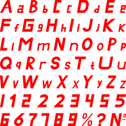 Sloping Font Vector Images (80)