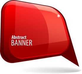 Shiny gloss red banner eps 10 Royalty Free Vector Image