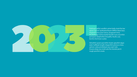 2023 year sign infographic icon background Vector Image
