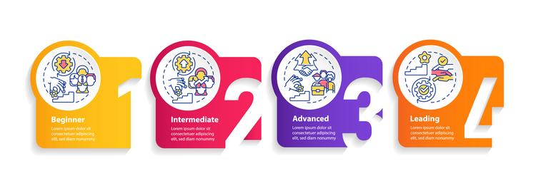 Dei initiatives for workplace circle infographic Vector Image