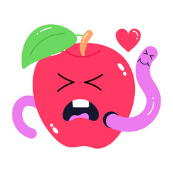 Rotten Apple Worm Vector Images (over 100)