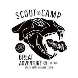 Adventure motorcycle logo Royalty Free Vector Image