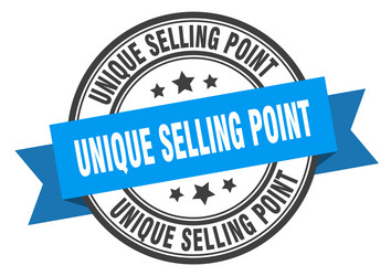 Unique selling point stamp unique selling point Vector Image
