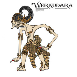 Wisanggeni wayangkulit Royalty Free Vector Image