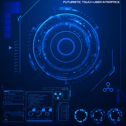 Futuristic graphic user interface Royalty Free Vector Image