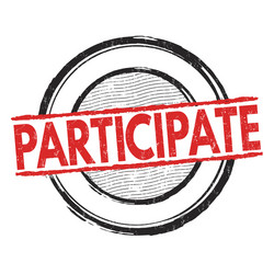 Participate sign or stamp Royalty Free Vector Image
