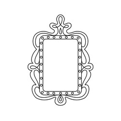 Princess frame royal mirror frame and majestic Vector Image