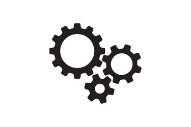 Gears with locks machine gear icons wheel Vector Image