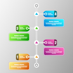 Abstract infographic template for chart diagram Vector Image