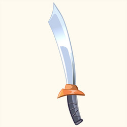 Cartoon fantasy magic weapon Royalty Free Vector Image