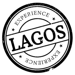 Lagos stamp rubber grunge Royalty Free Vector Image