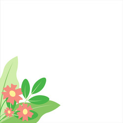 Spring flower corner Royalty Free Vector Image
