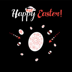 Happy easter greeting card Royalty Free Vector Image