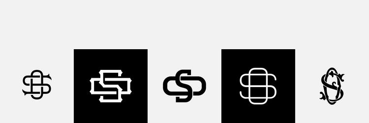 Luxury initial letters so logo design Royalty Free Vector