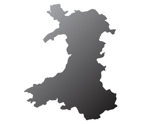 Map of wales Royalty Free Vector Image - VectorStock