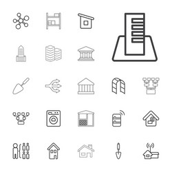 15 structure icons Royalty Free Vector Image - VectorStock