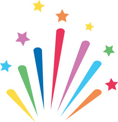 Fireworks graphic design template isolated Vector Image