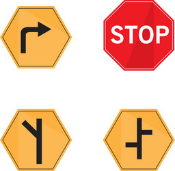 Isolated transit signal Royalty Free Vector Image