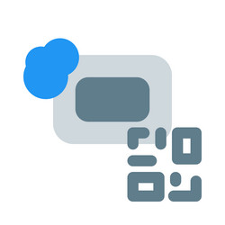 Barcode stick on a soap packaging Royalty Free Vector Image