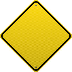Yellow sign blank Royalty Free Vector Image - VectorStock