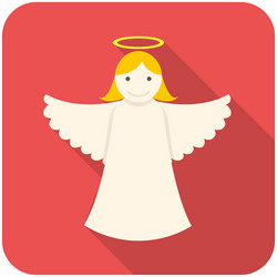 Angel icon symbol isolated on white background Vector Image