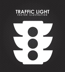 Semaphore design over white background Royalty Free Vector