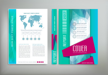 Sustainable development issues brochure template Vector Image
