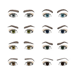 Eyebrow Different Form Vector Images (59)