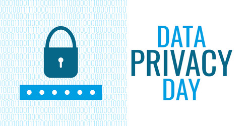 World data privacy day january 28 Royalty Free Vector Image