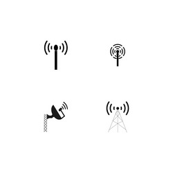 Antenna logo Royalty Free Vector Image - VectorStock