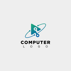 Digital folder logo Royalty Free Vector Image - VectorStock